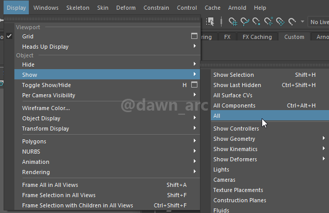 [Maya]Display-Viewport